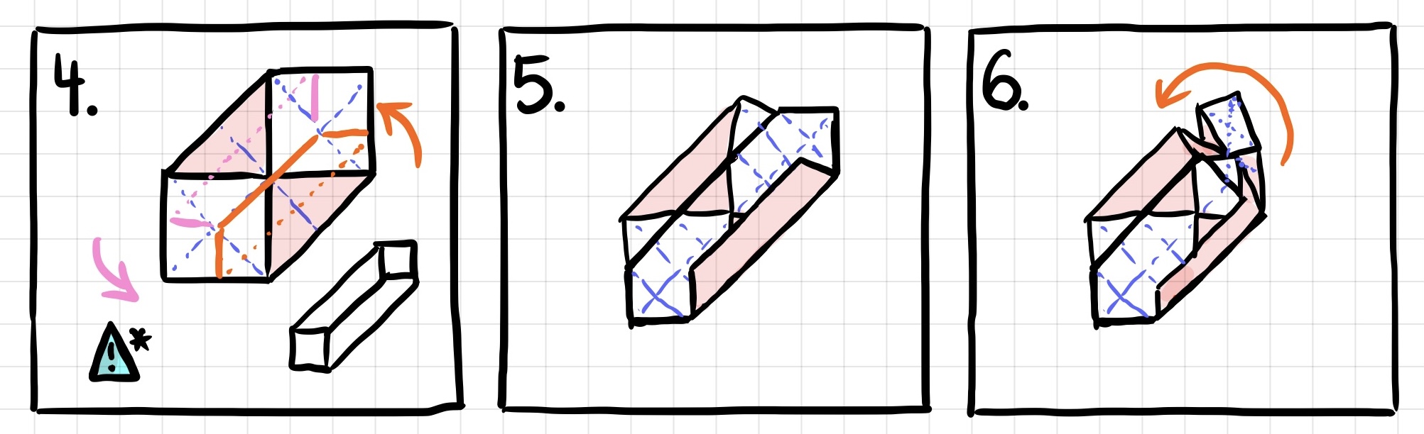 Mit Kindern Origami Schachteln falten - eine Anleitung - Farbschachtel